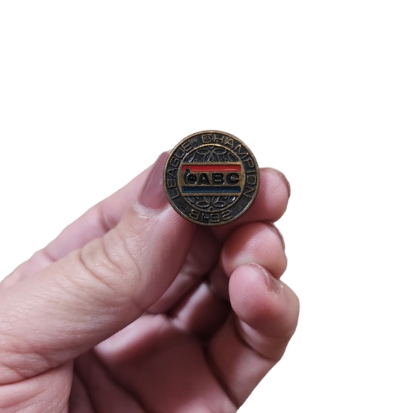 Accessories | Vintage Bronze 9192 Abc League Champion Pin Made In Usa ...
